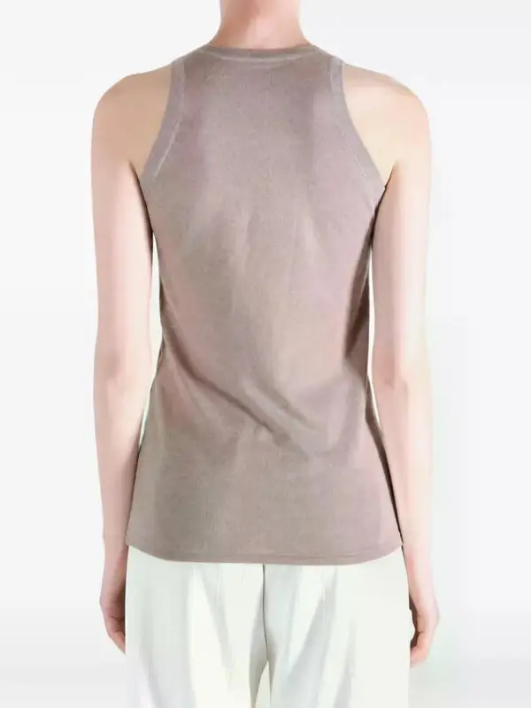 Frenckenberger Fine-knit Racerback Tank Top