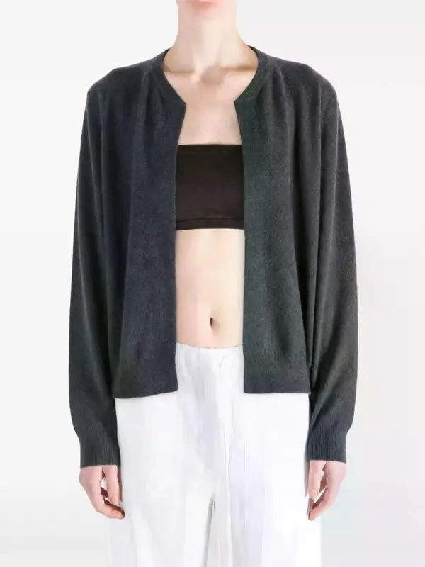 Frenckenberger Fine-knit Open-front Cardigan