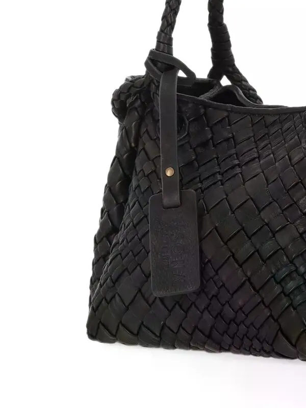 VISONA` Woven-leather Shoulder Bag
