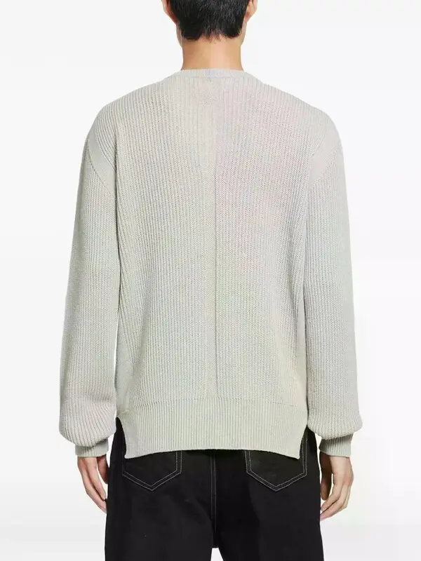 Rick Owens Fisherman Ribbed-knit Crew-neck Sweater
