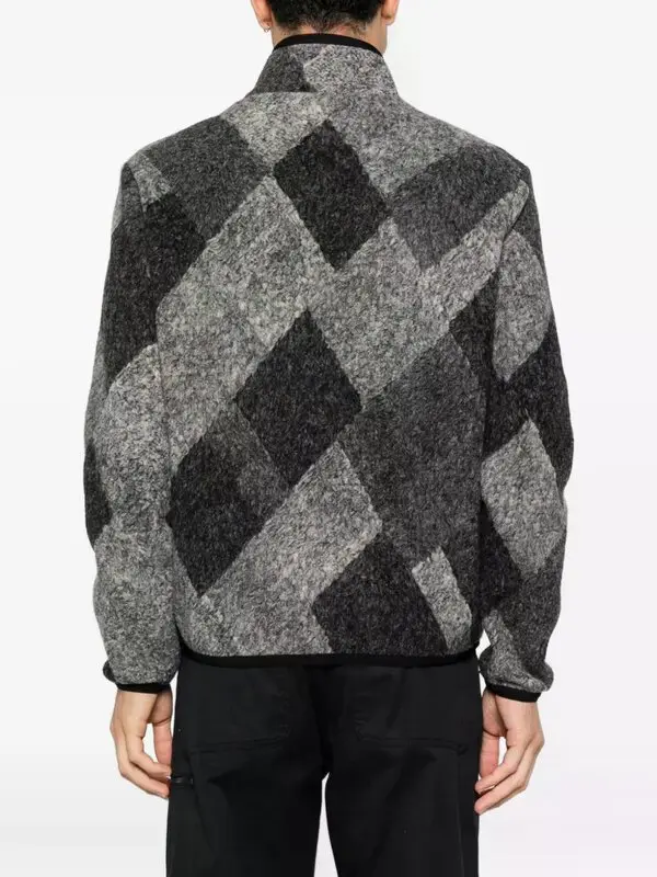 Moncler Argyle-check-pattern Zip-up Jacket