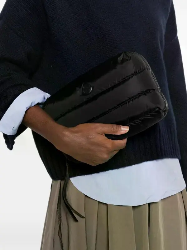 Moncler Caradoc Quilted Wash Bag - Black