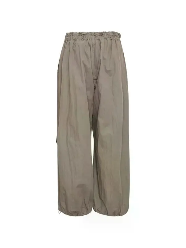 Yohji Yamamoto Parachute Drawstring Trousers - Brown