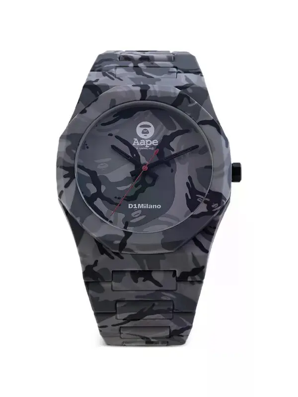 D1 MILANO X Aape Urban Camo 39mm Watch - Grey