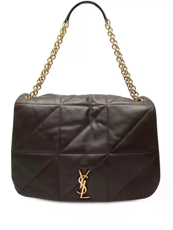 Saint Laurent Jamie Quilted Lambskin Shoulder Bag - Brown