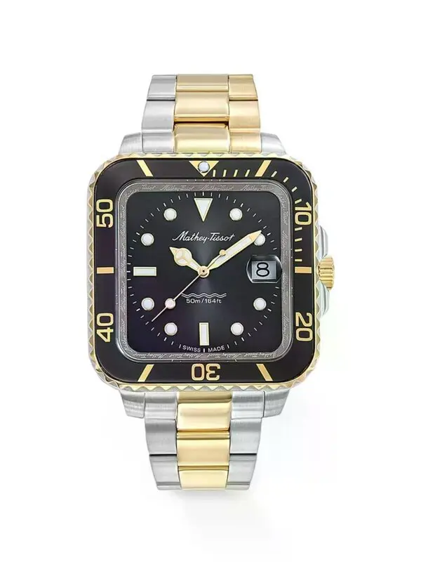 MATHEY TISSOT Vintage Square-faced 40mm Watch