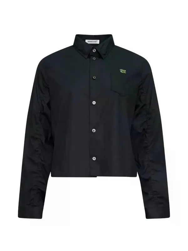 Undercover Ruched-detail Cotton Shirt