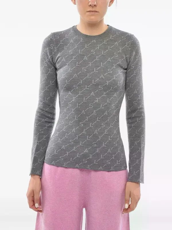 Stella McCartney Logo-intarsia Sweater