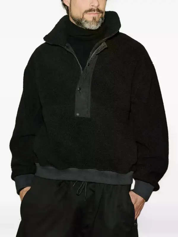 ENTIRE STUDIOS Fleece-texture Panelled Sweater