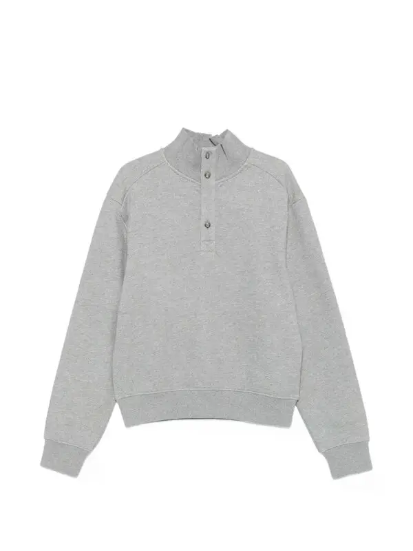 ENTIRE STUDIOS High-neck Button-up Sweater - Grey