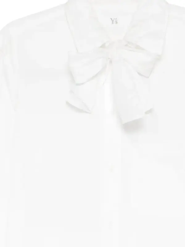 Y’s Bow-detail Long-sleeve Shirt