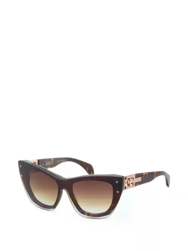 BUGATTI Tortoiseshell-effect Cat-eye Sunglasses