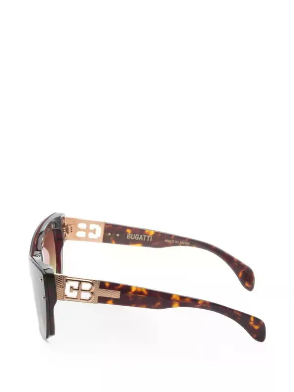 BUGATTI Tortoiseshell-effect Cat-eye Sunglasses