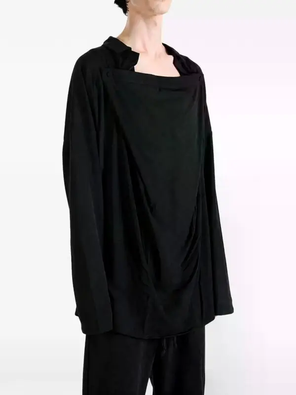 KIKO KOSTADINOV Draped-panel Long-sleeve Shirt
