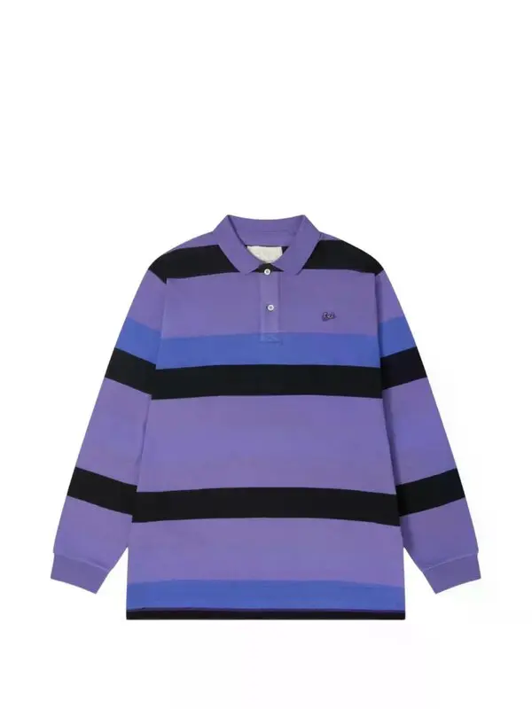 ERL Striped Long-sleeve Polo Shirt