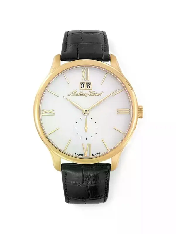 MATHEY TISSOT Edmond Leather 42mm Watch
