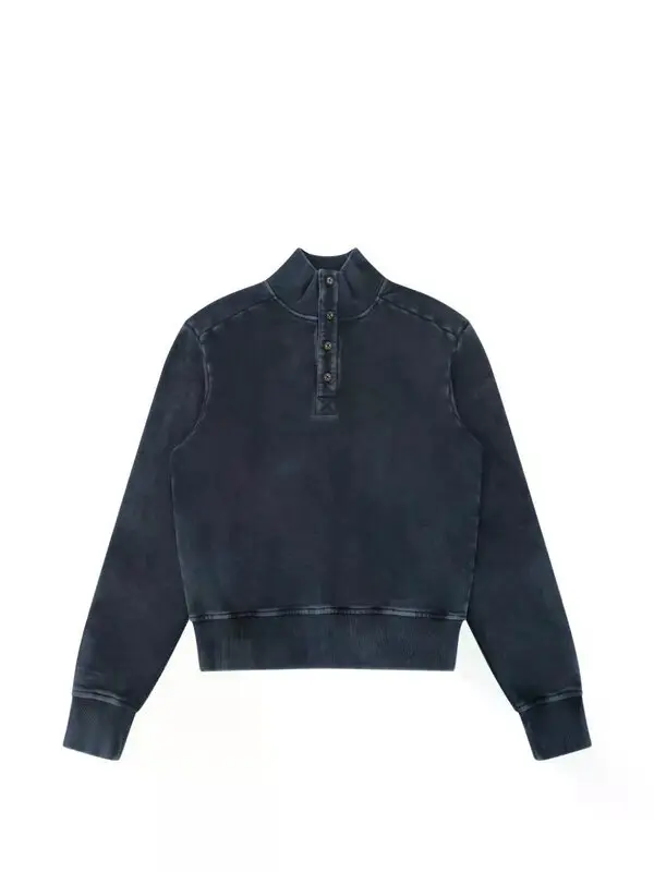 ENTIRE STUDIOS Button-placket Sweater - Blue