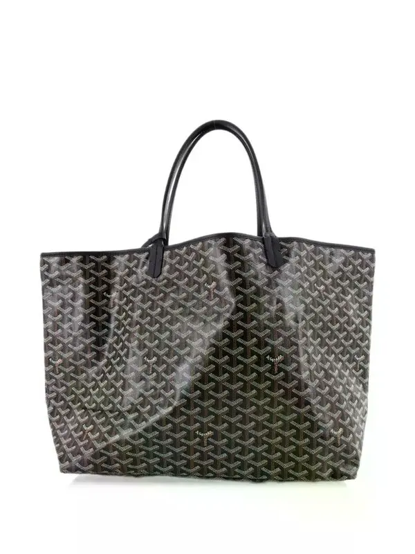 Goyard Saint Louis Printed Coated Canvas Gm Tote Bag - Black