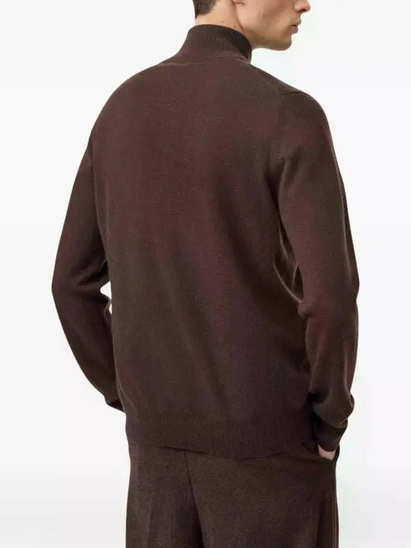 Soft Goat Zip-up Cashmere Sweater