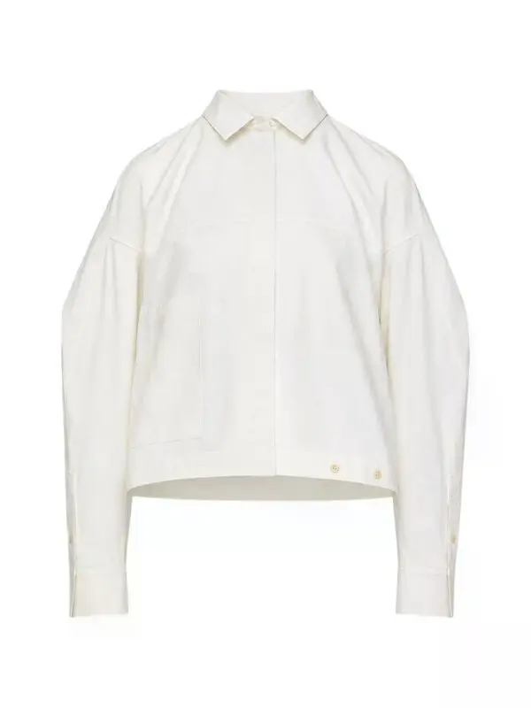 RE CODE Cut-out Back Shirt - White