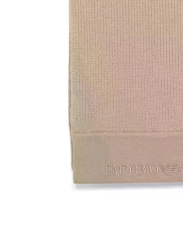 Emporio Armani Embossed Logo Scarf