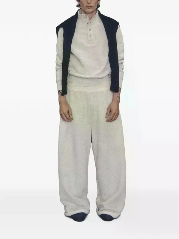 ENTIRE STUDIOS High-neck Button-up Sweater - Grey