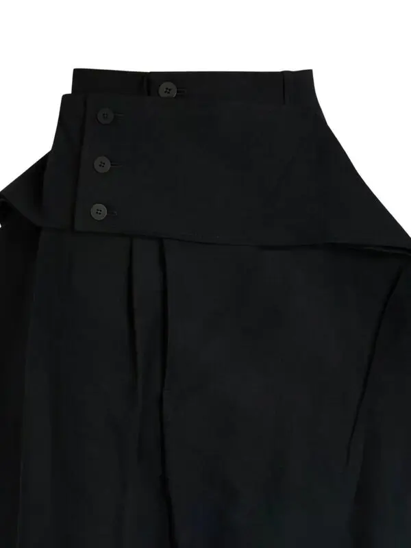 Issey Miyake Grainy Cropped Trousers - Black