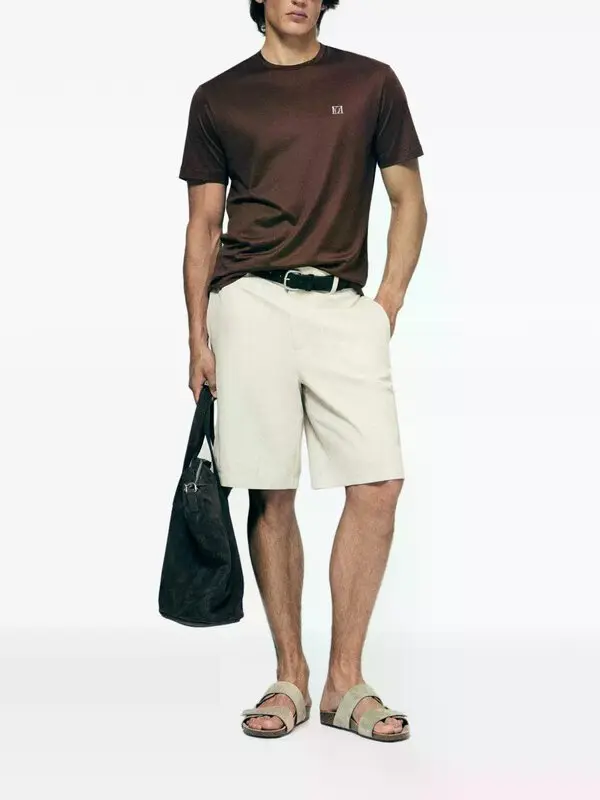 DOMAINE DES ARTISTES Beige Elasticated Waistband Shorts
