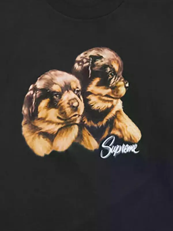 Supreme Puppies-print T-shirt