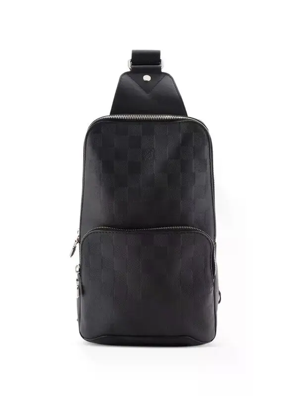 LOUIS VUITTON Avenue Sling Bag Damier Infini Leather - Black