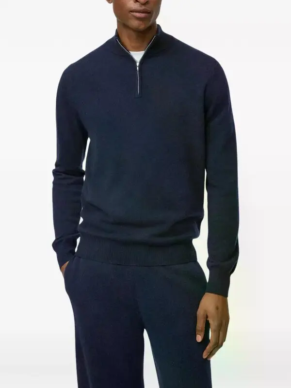 Soft Goat Half-zip Cashmere Sweater