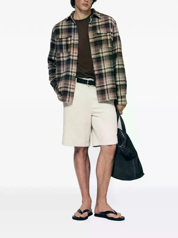 DOMAINE DES ARTISTES Plaid-pattern Overshirt