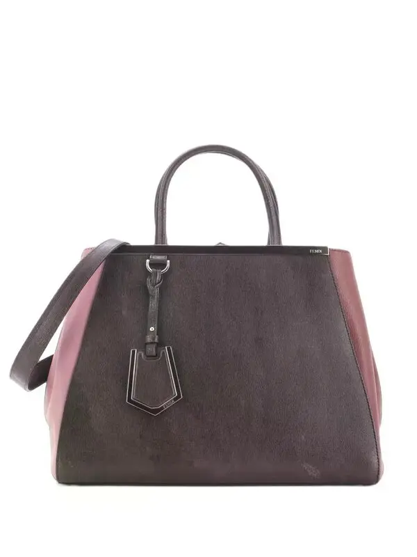 Fendi 2jours Bag Leather Medium Tote Bag