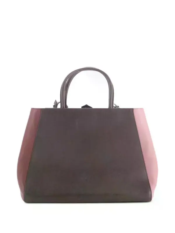 Fendi 2jours Leather Medium Tote Bag