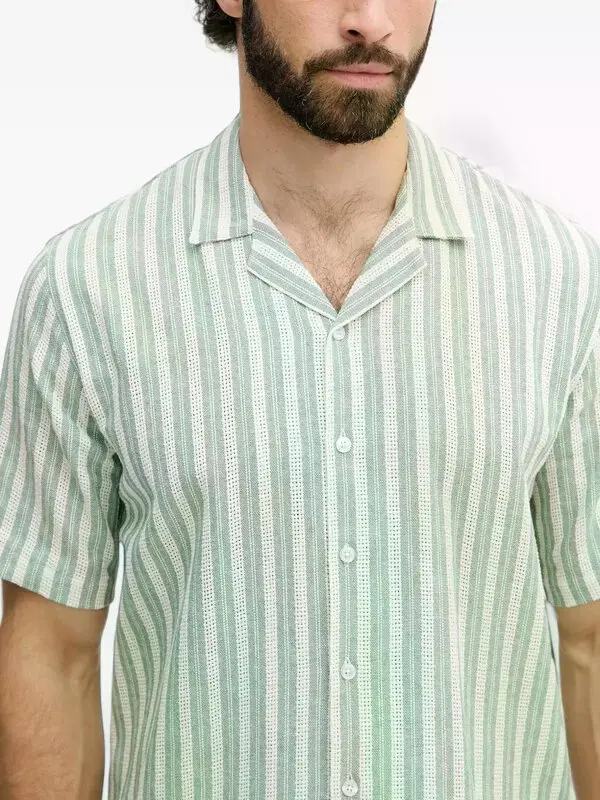 MOS MOSH Mmgjoe Striped Short-sleeve Shirt