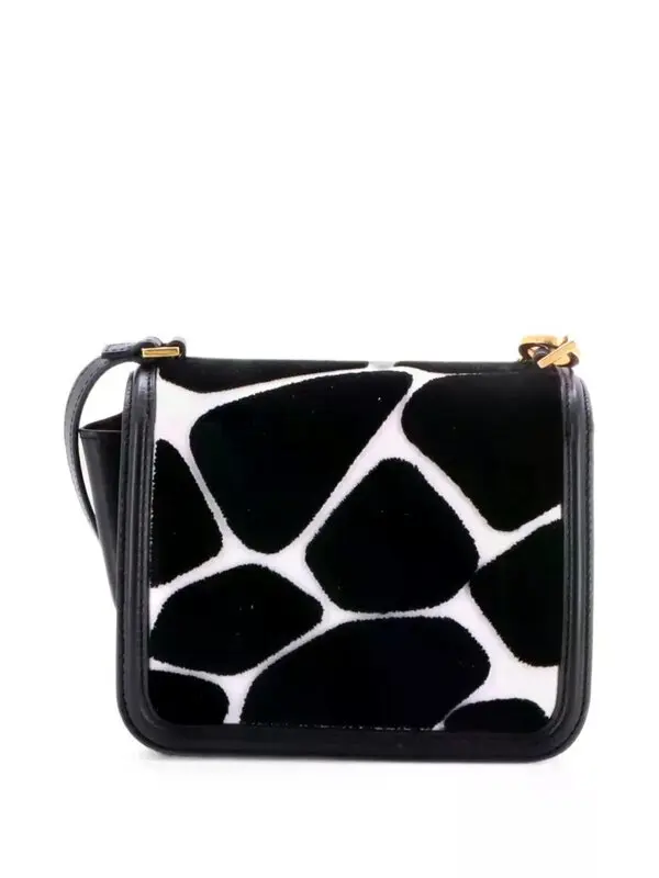 Valentino Garavani Vsling Printed Textile With Leather Small Shoulder Bag