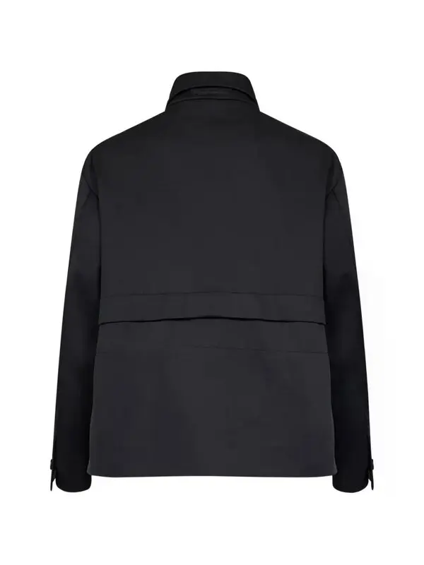 HEVO Concealed-button Shirt Jacket