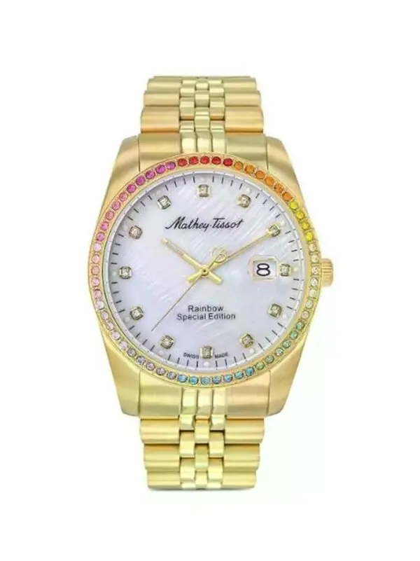 MATHEY TISSOT Rainbow Special Edition 40mm Watch - White