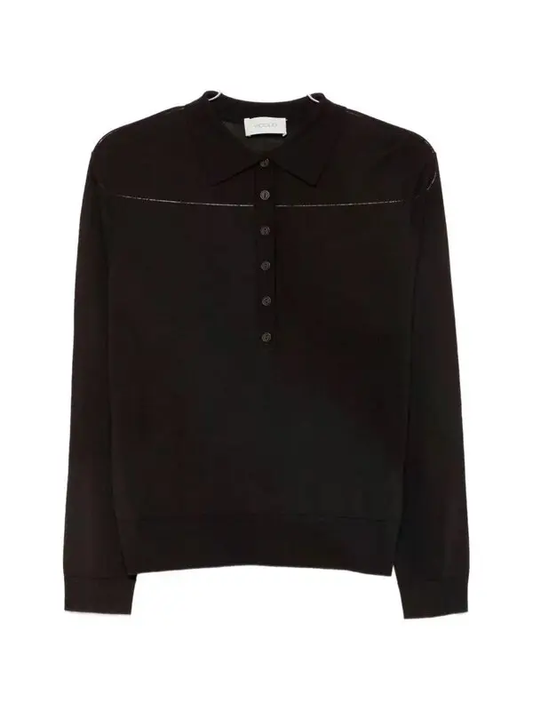 VICOLO Fine Knit Polo Sweater