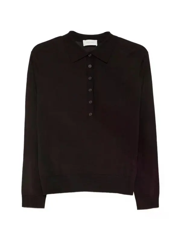 VICOLO Fine Knit Polo Sweater
