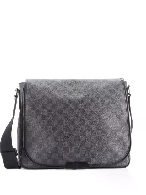 LOUIS VUITTON Daniel Messenger Bag Damier Graphite Mm Crossbody Bag - Black