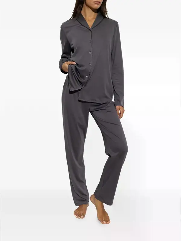 Hanro Button-up Cotton Two-piece Pyjamas Set