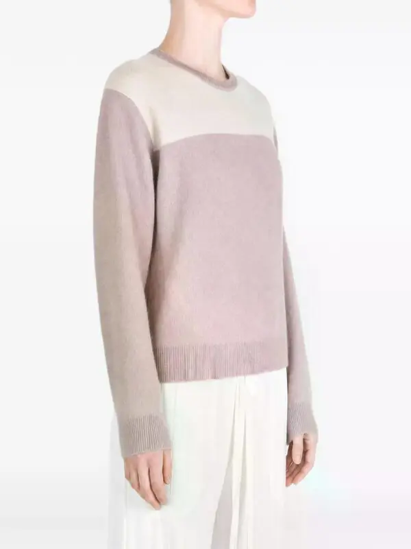 Frenckenberger Colour-block Crew-neck Sweater