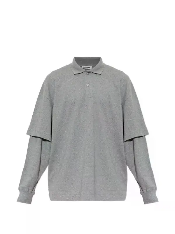 DARKPARK Zack Layered-sleeve Cotton Polo Shirt