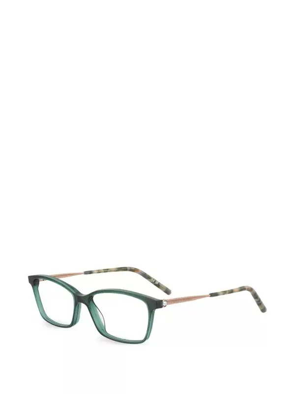 Carolina Herrera Square Frame Eyeglasses - Green