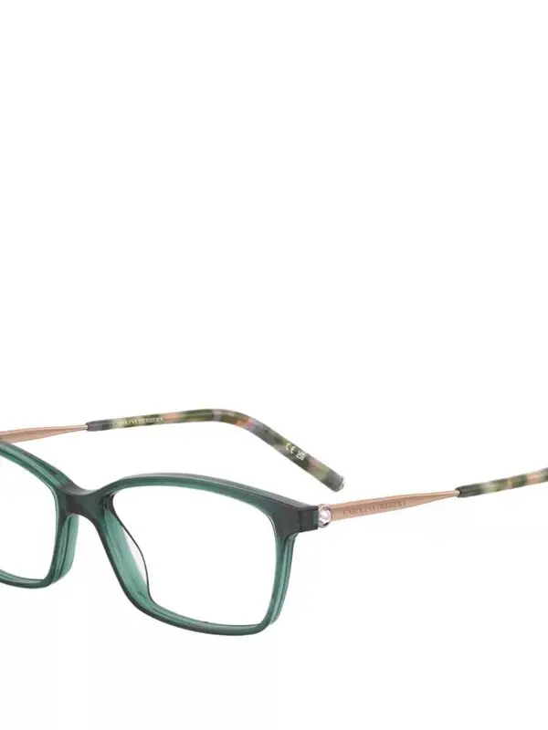 Carolina Herrera Square Frame Eyeglasses - Green