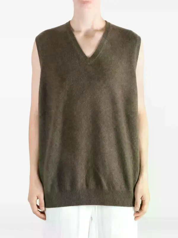 Frenckenberger V-neck Knitted Sweater