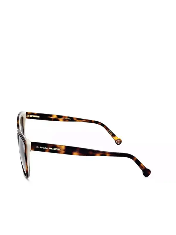 Carolina Herrera Tortoiseshell-effect Cat-eye Sunglasses