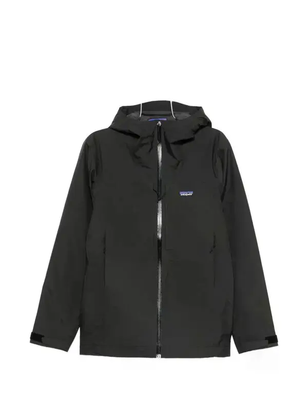Patagonia Logo-patch Hooded Jacket - Black