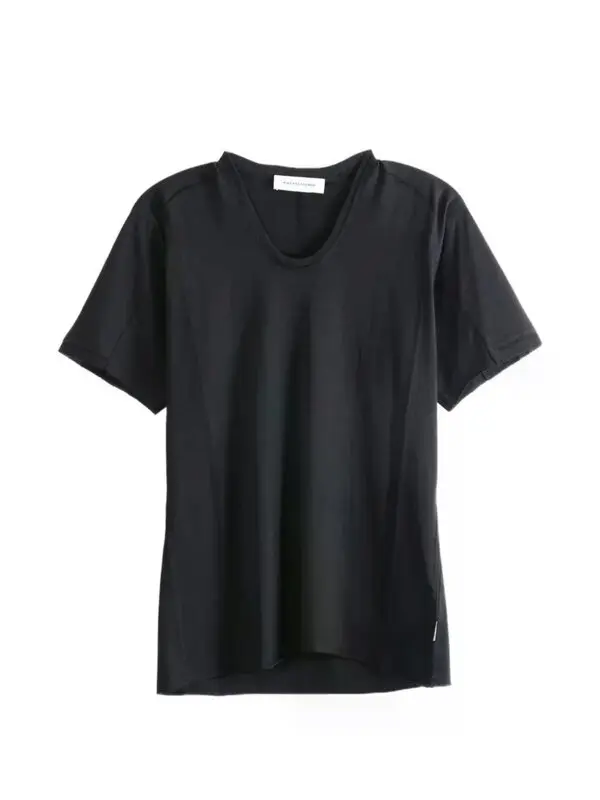 KIKO KOSTADINOV Raw-edge Scoop-neck T-shirt - Black